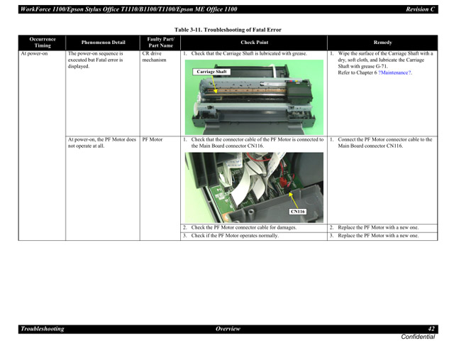 EPSON Stylus Office T1110 B1100 T1100 Service Manual
